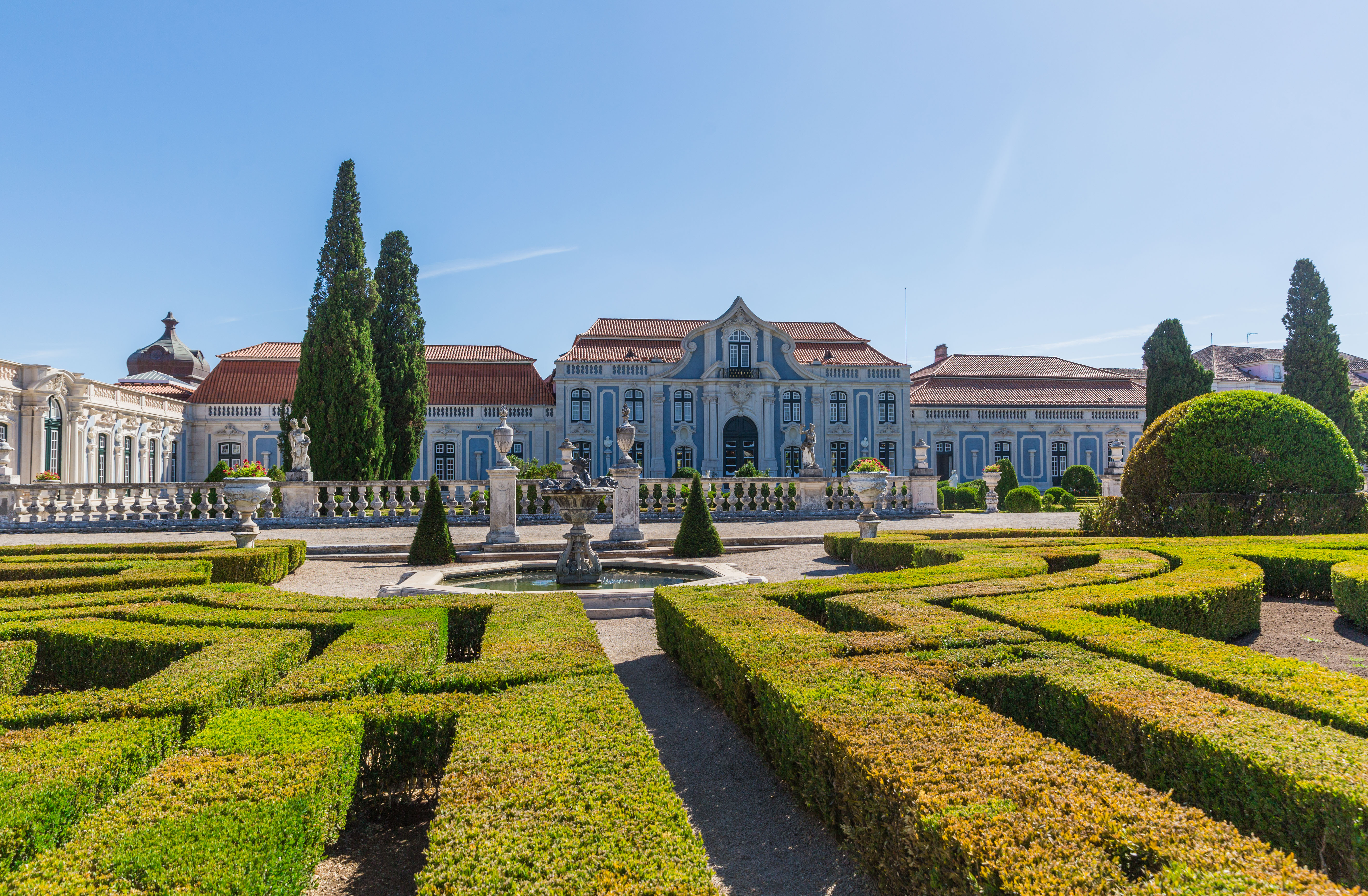 Mapa Jardins e Palácio Nacional de Queluz
